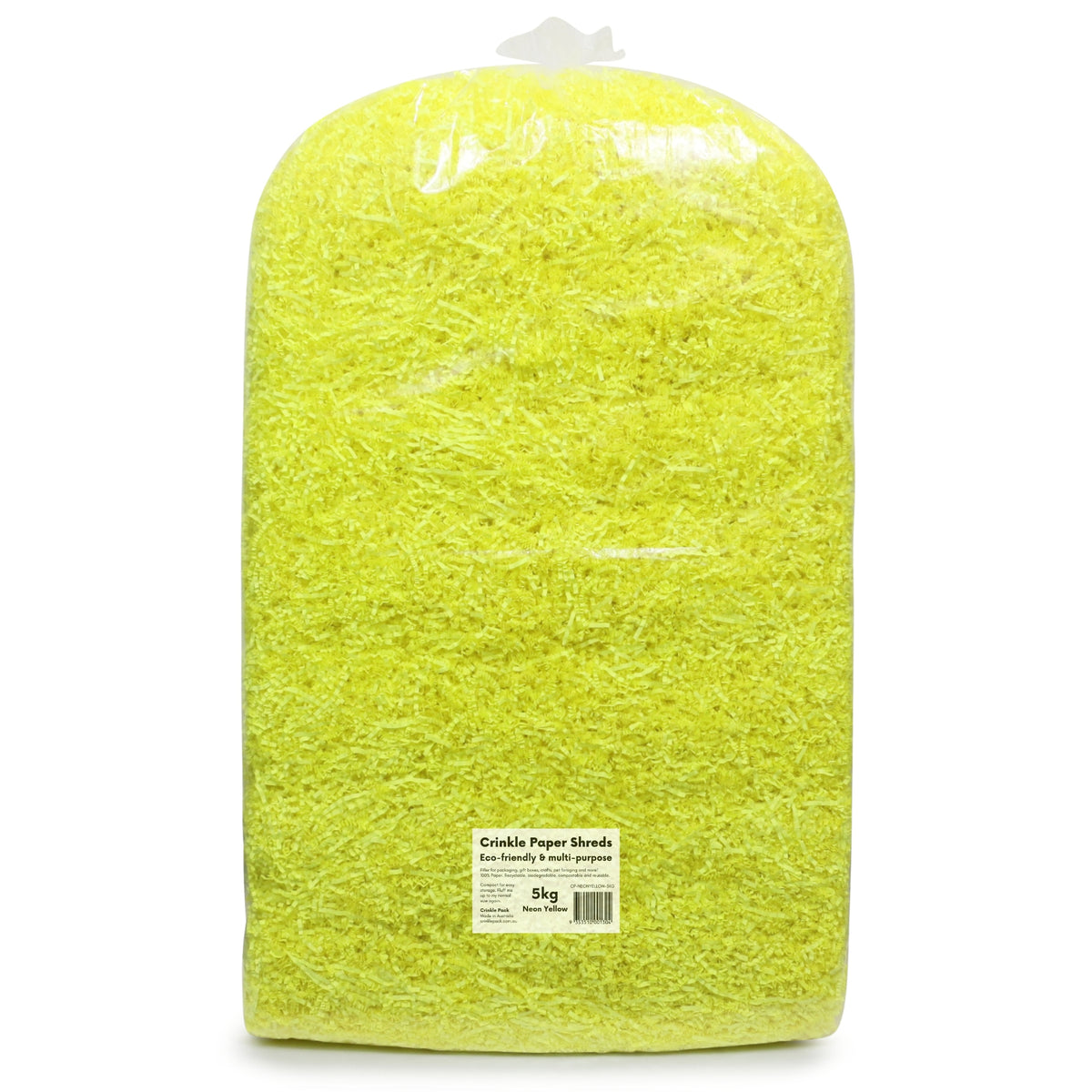 Crinkle Paper Shreds - Neon Yellow - 5kg - Australian Made – Crinkle Pack