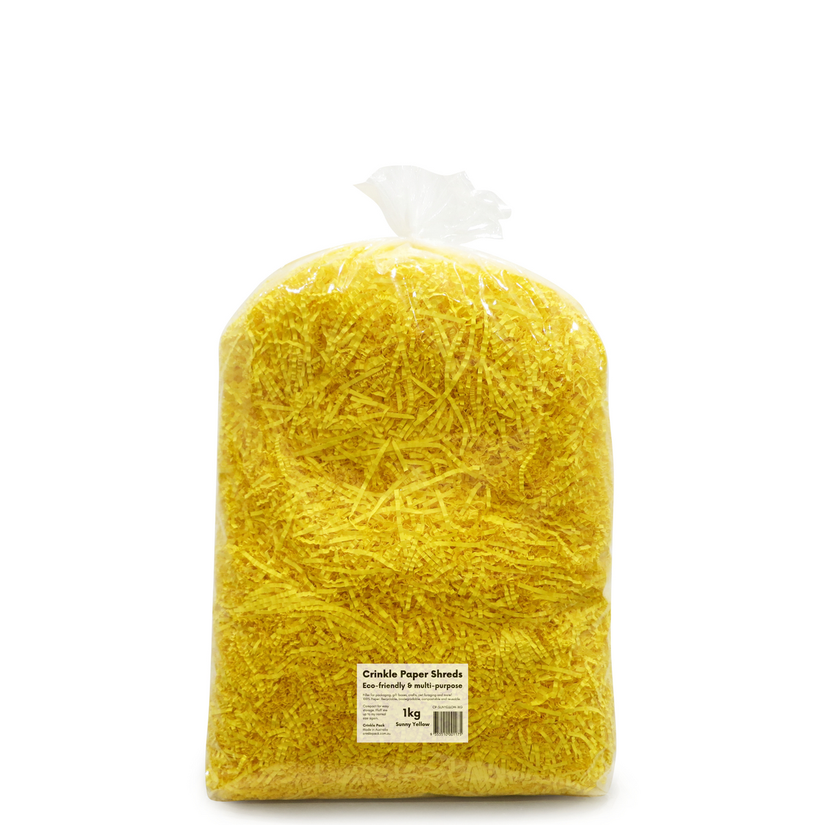 Crinkle Paper Shreds - Sunny Yellow - 1kg - Australian Made – Crinkle Pack