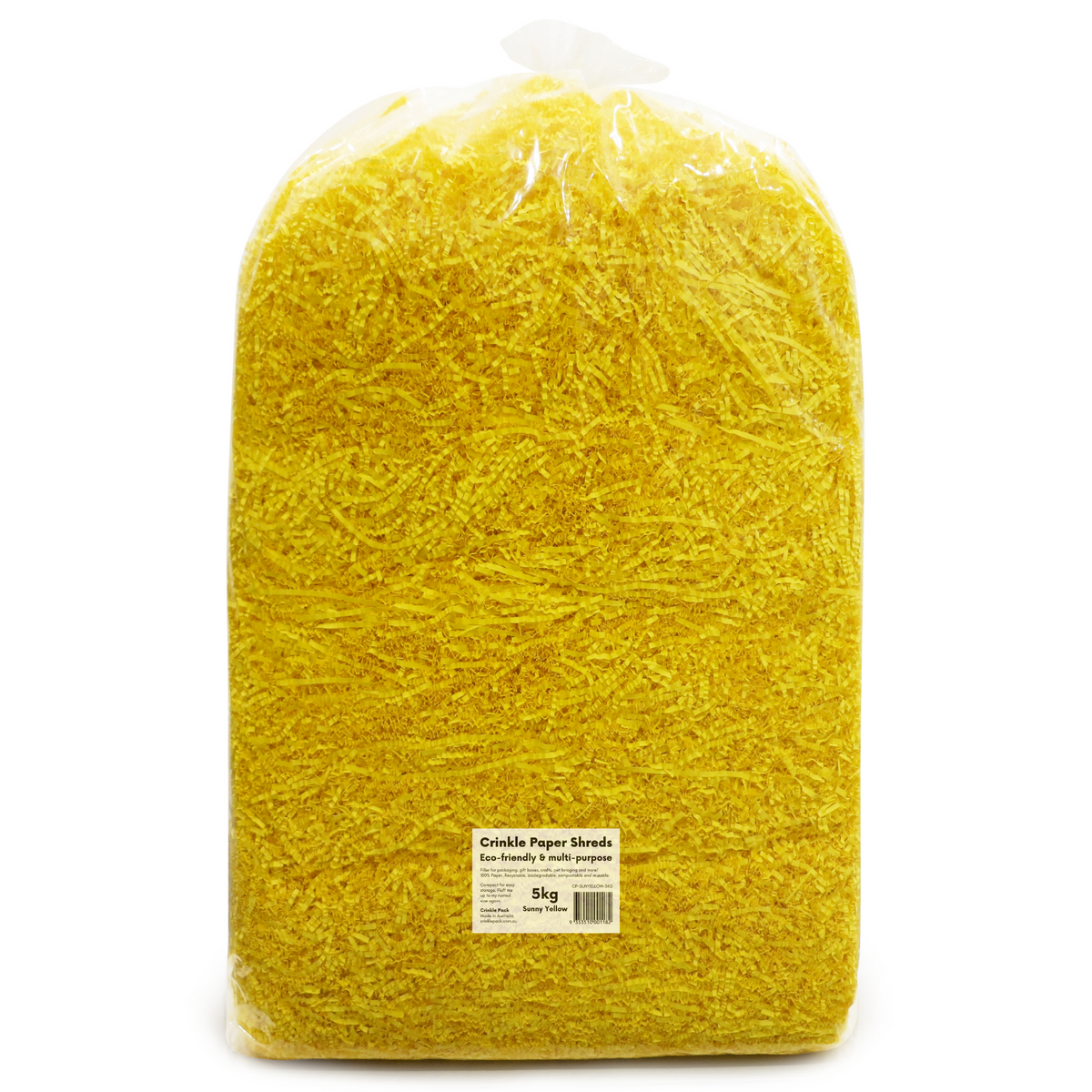 Crinkle Paper Shreds - Sunny Yellow - 5kg - Australian Made – Crinkle Pack