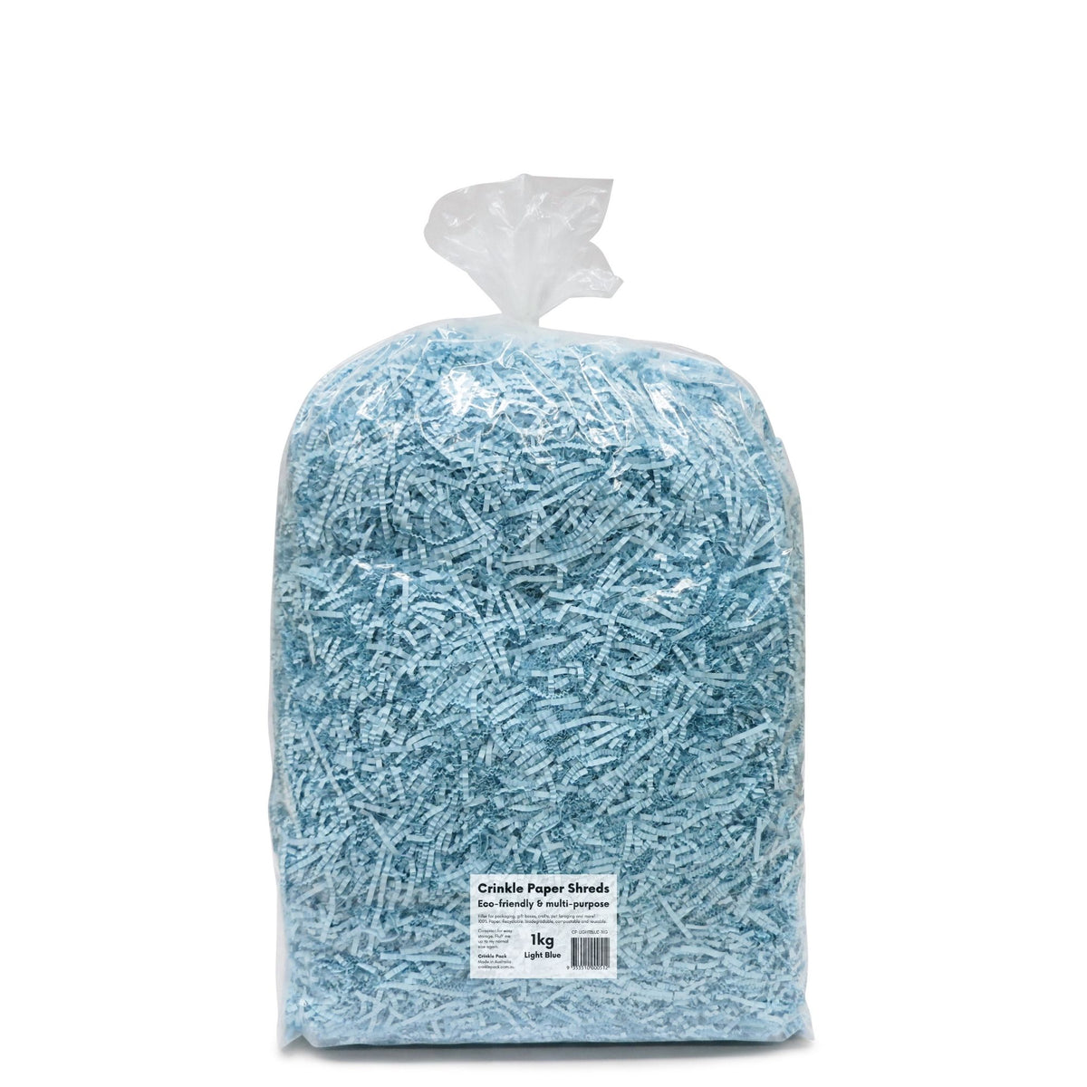 Crinkle Paper Shreds - Light Blue - 1kg - Australian Made – Crinkle Pack