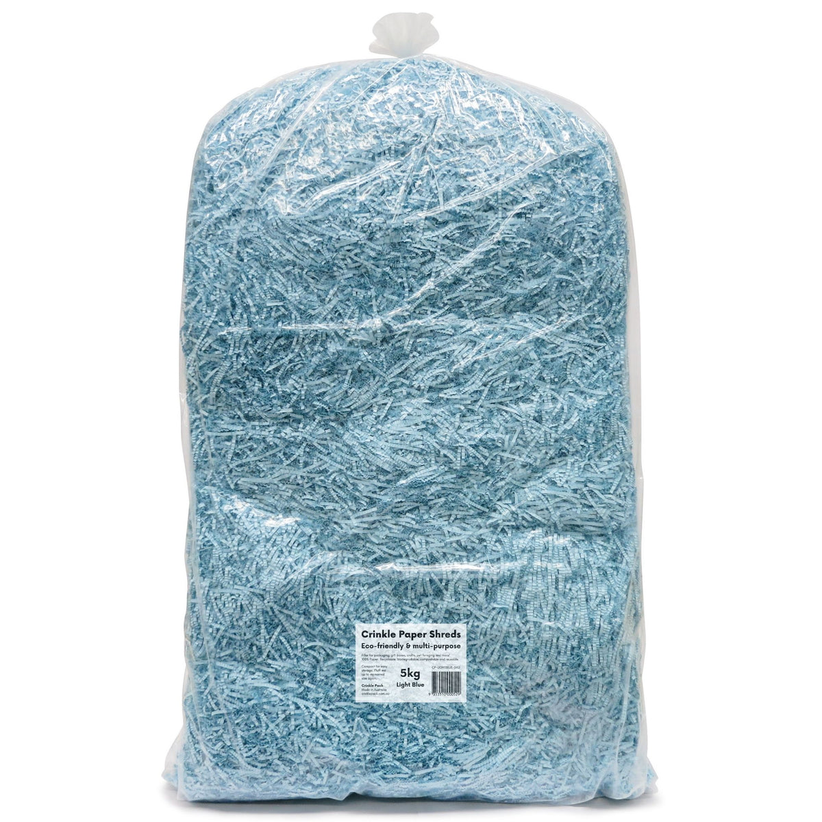 Crinkle Paper Shreds - Light Blue - 5kgs - Australian Made – Crinkle Pack